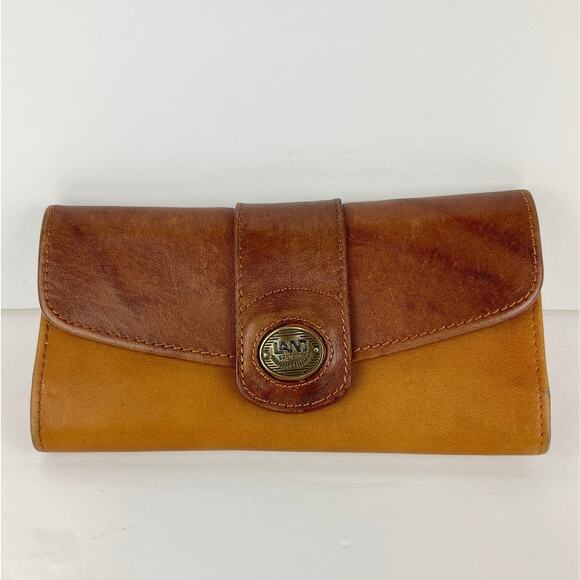 Land | Bags | Land Trifold Leather Travel Organizer Checkbook Wallet ...